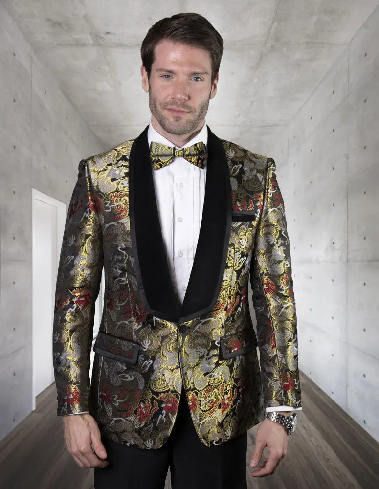 Statement VJ-100 Red Fancy Jacket - Suit Essence