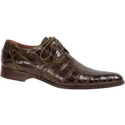 Mauri 2500 Courtly Olive Green Genuine All-Over Alligator Hand Painted